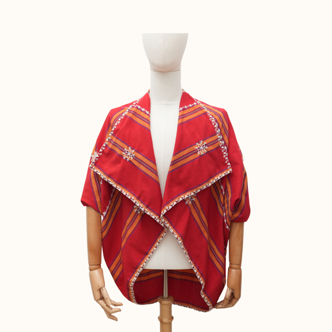 Kantarines Poncho with Itneg Embroidery – Vivre Lifestyle Boutique